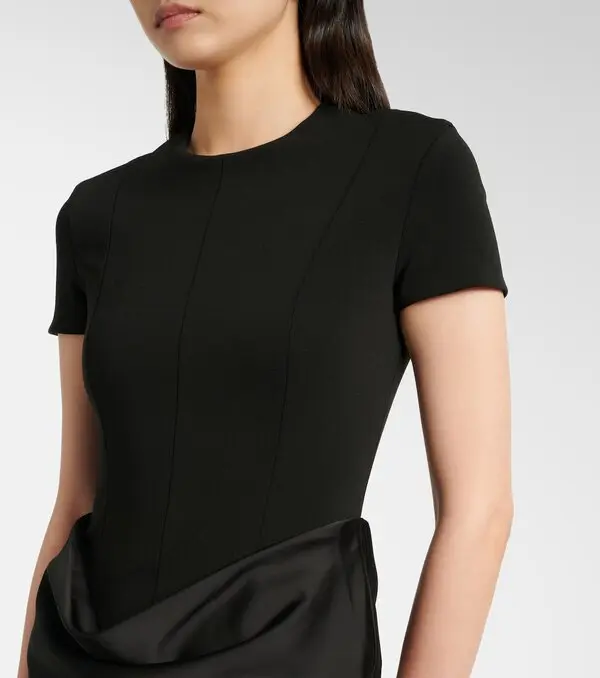 ROTATE BY BIRGER CHRISTENSEN Draped Satin Gown