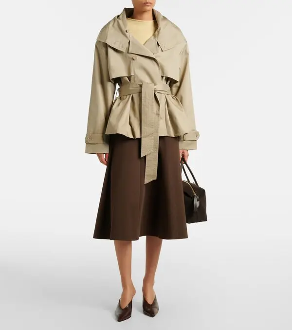 ROTATE BY BIRGER CHRISTENSEN Belted Double-breasted Trench Coat
