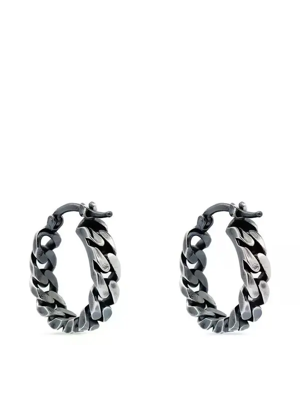 MAISON MARGIELA Tone Curb-link Hoop Earrings