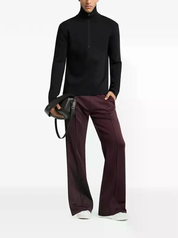 COURREGES Half-zip Logo Detail Sweater