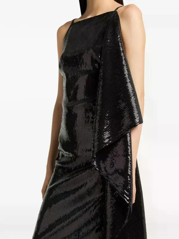 COURREGES Sequin Draped Mini Dress