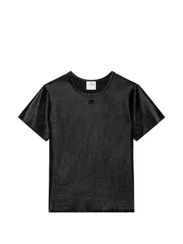 COURREGES Logo Patch T-shirt - Black