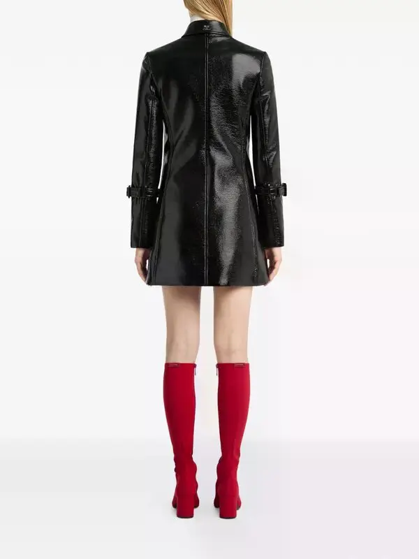 COURREGES Double-breasted Vinyl Coat