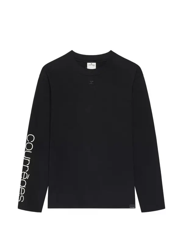 COURREGES Logo-print Long-sleeved T-shirt