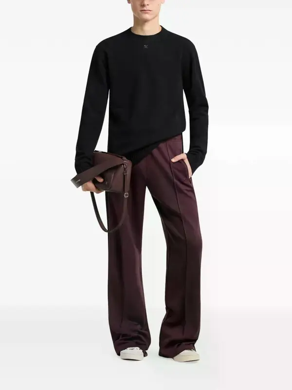 COURREGES Embroidered Crewneck Sweater