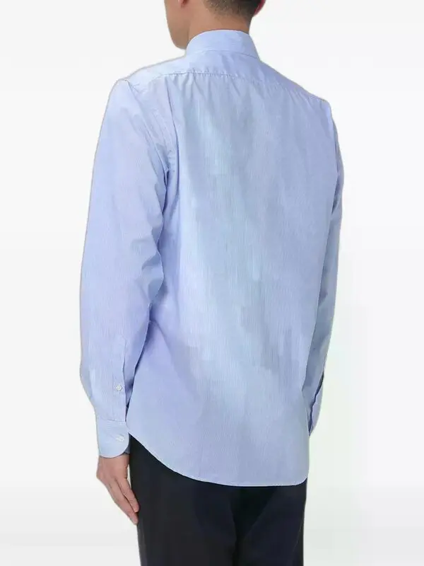 BROOKSFIELD Striped Poplin Shirt - Blue