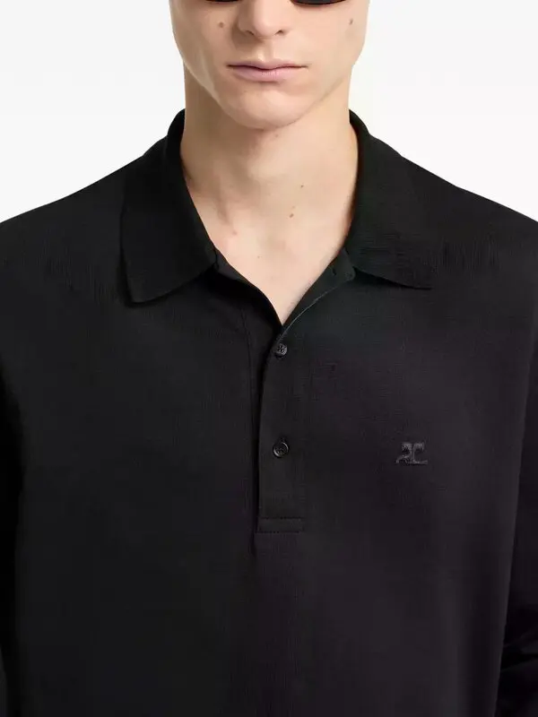 COURREGES Ac Logo-detail Polo Shirt