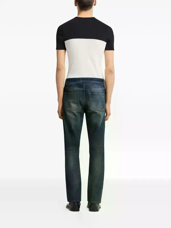 COURREGES Bicolour Logo-patch T-shirt