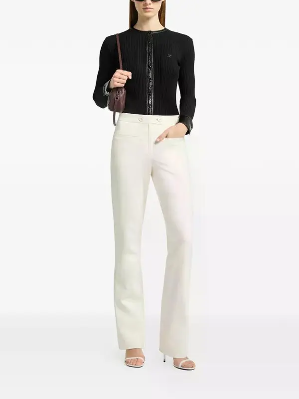 COURREGES White Bootcut Trousers