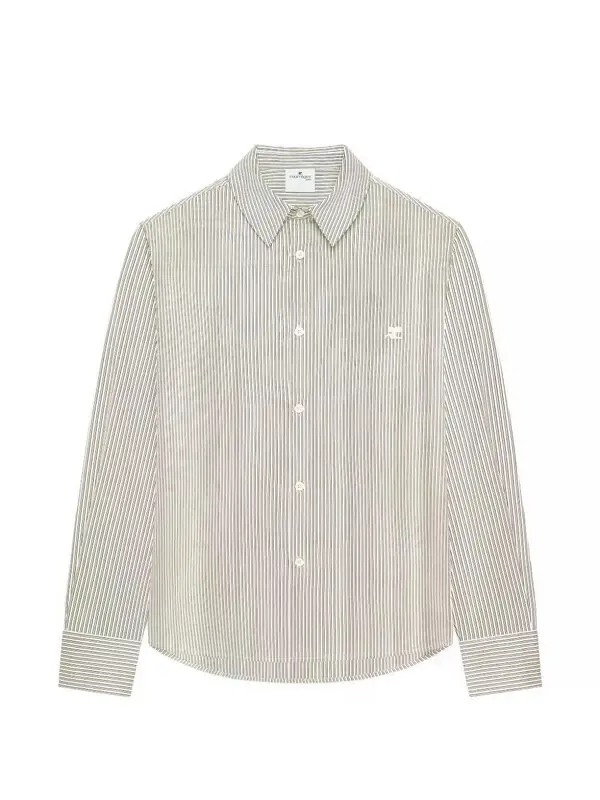 COURREGES Striped Poplin Shirt