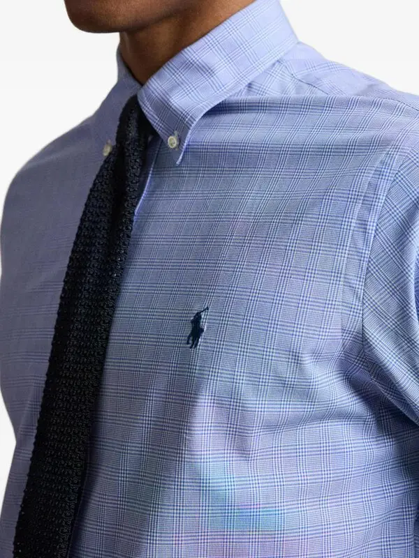 Polo Ralph Lauren Checked-pattern Logo-embroidered Shirt