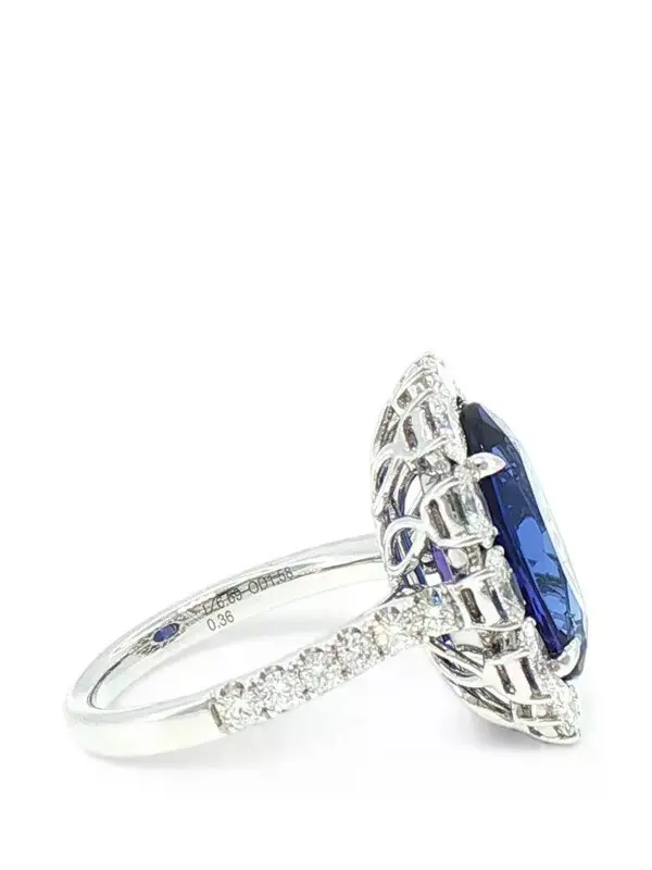 HYT JEWELRY Oval Tanzanite And Diamond Ring