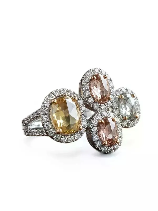 HYT JEWELRY 20.9 Carat Diamond Cocktail Ring In 18k Gold