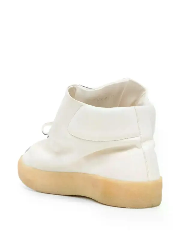 DEEPTI Leather Ankle Boots - White