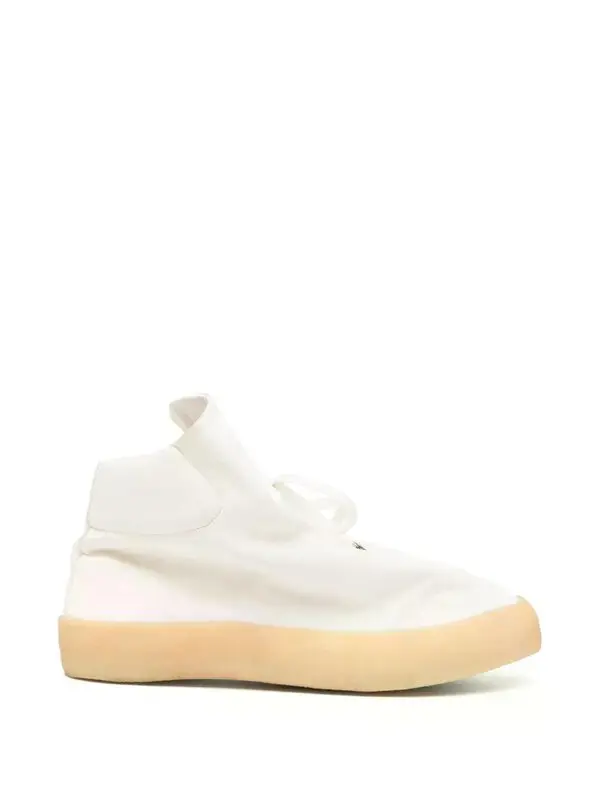 DEEPTI Leather Ankle Boots - White