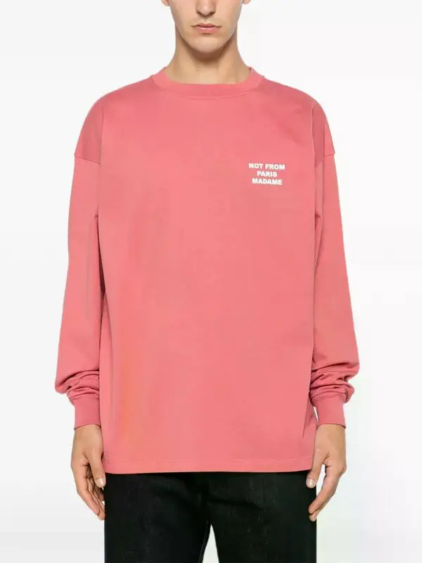 Drole De Monsieur Long-sleeves T-shirt - Pink