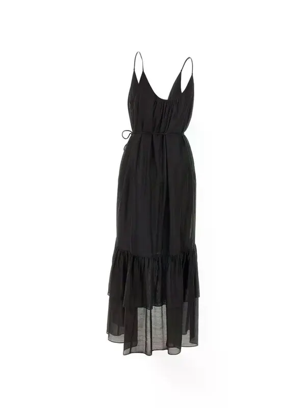 Liu Jo Muslin Maxi Dress With Ruffles