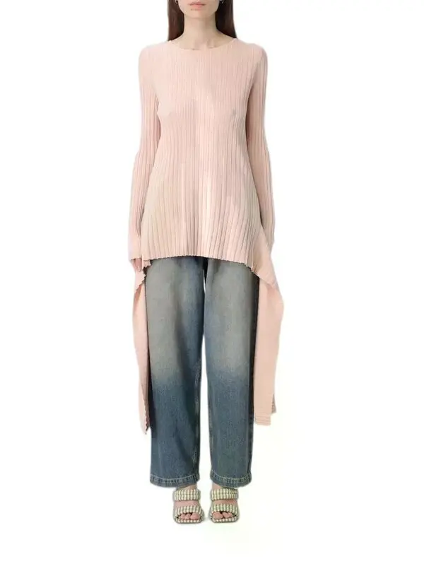 Moschino Ribbed Asymmetric Sweater - Blue