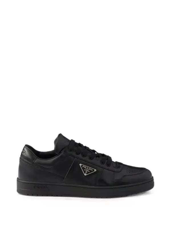 Prada Downtown Leather Sneakers - Black