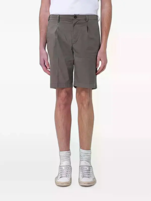 BROOKSFIELD Pleated Chino Shorts - Green