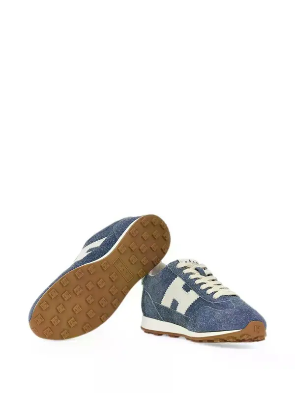 Hogan Athletic Sneakers In Velour Effect Suede