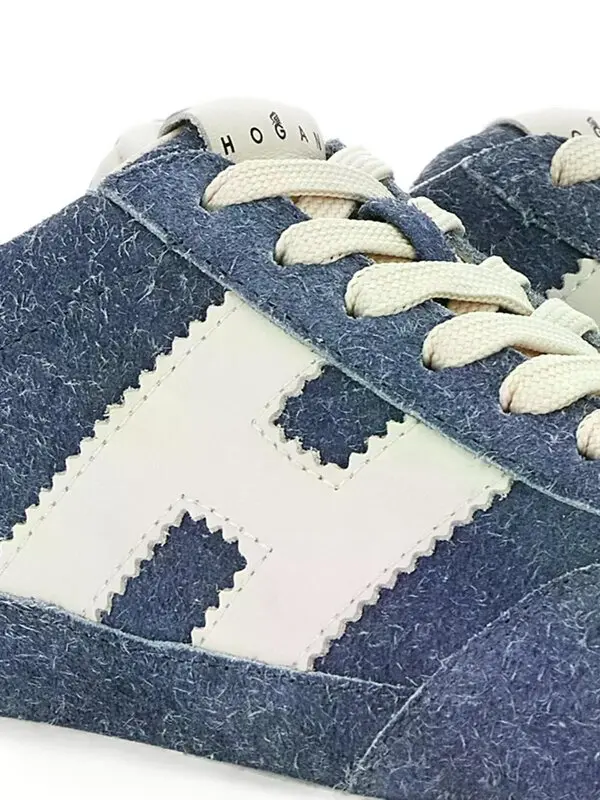 Hogan Athletic Sneakers In Velour Effect Suede