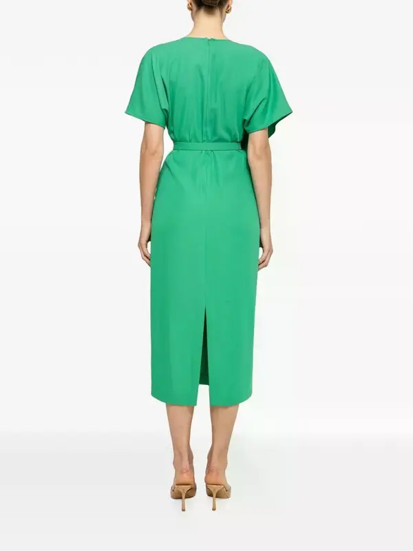NISSA Belted Midi Dress