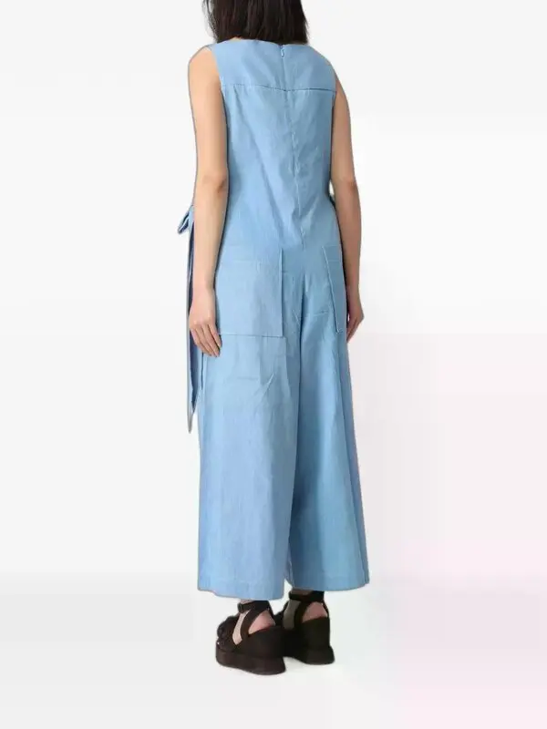 MEIMEIJ Sleeveless Jumpsuit With Bow Detail