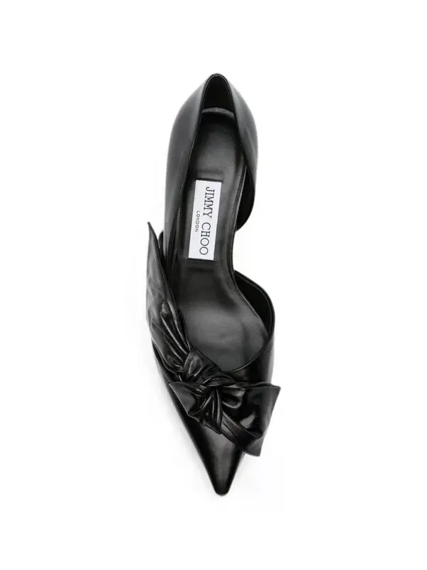 JIMMY CHOO Issy Bow Detailing Pointed-toe Heeled Pumps