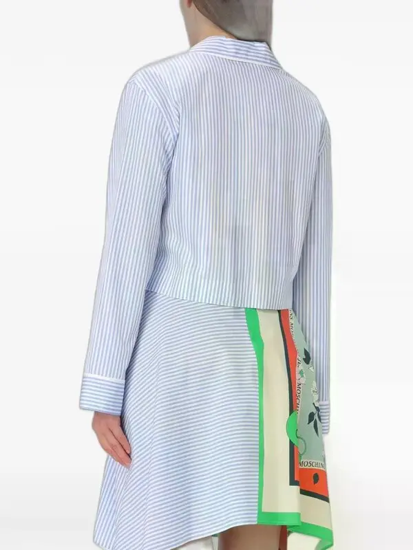 Moschino Striped Cropped Shirt