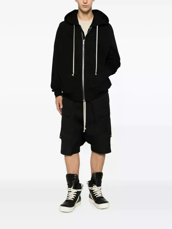 Rick Owens Zip-up Drawstring Hoodie