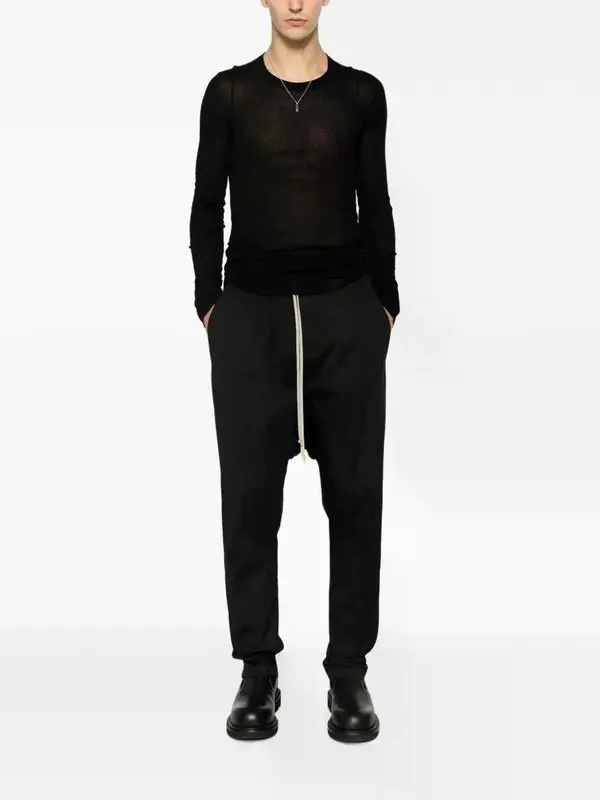 Rick Owens Drawstring-fastening Drop-crotch Trousers