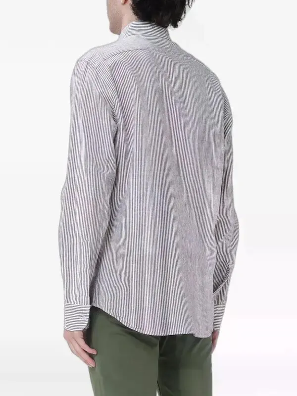 BROOKSFIELD Striped-pattern Linen Shirt