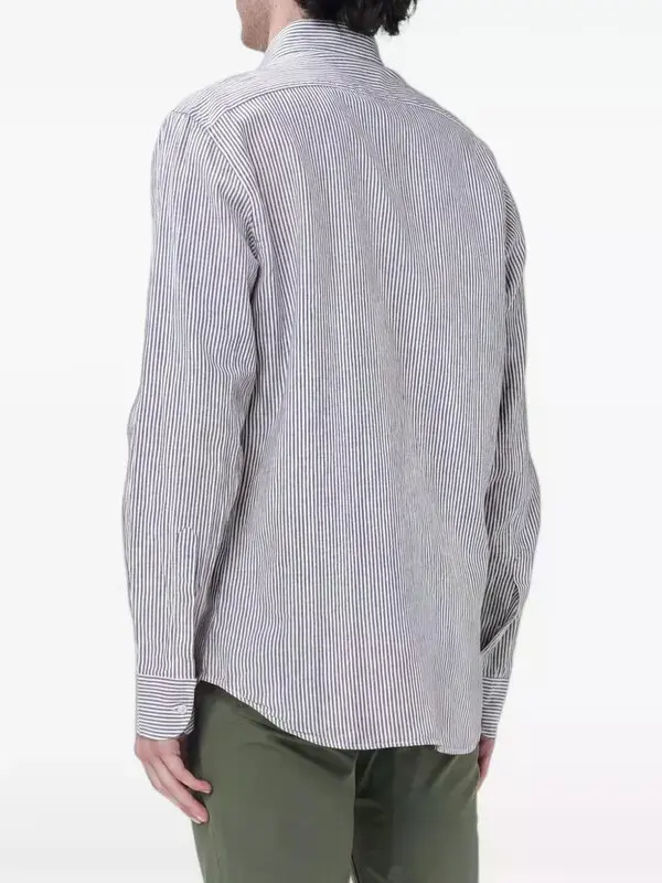 BROOKSFIELD Striped-pattern Linen Shirt