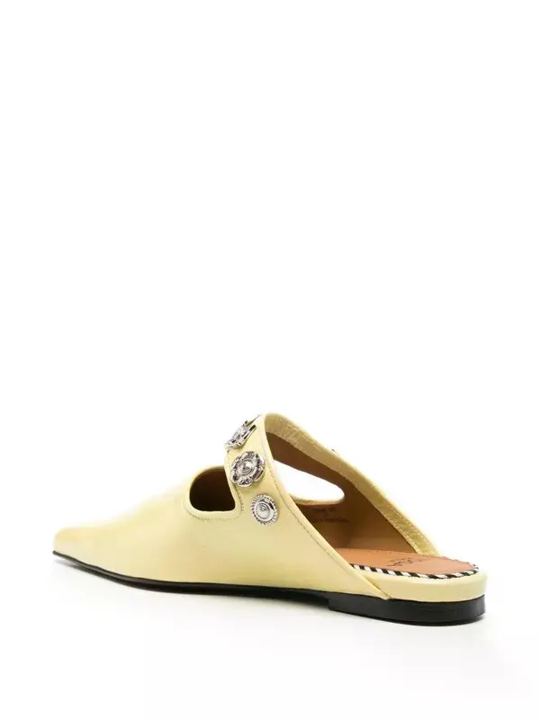 Toga Stud-embellished Pointed-toe Mules
