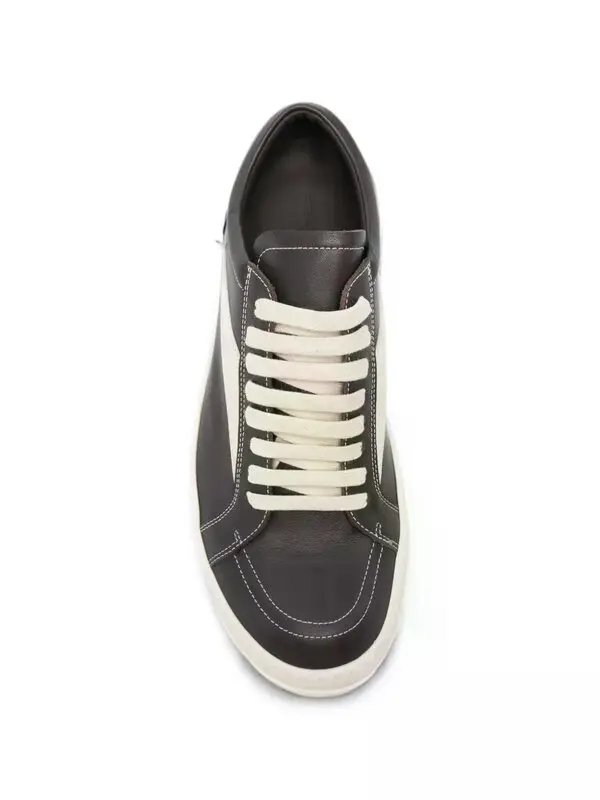 Rick Owens Leather Panelled Sneakers