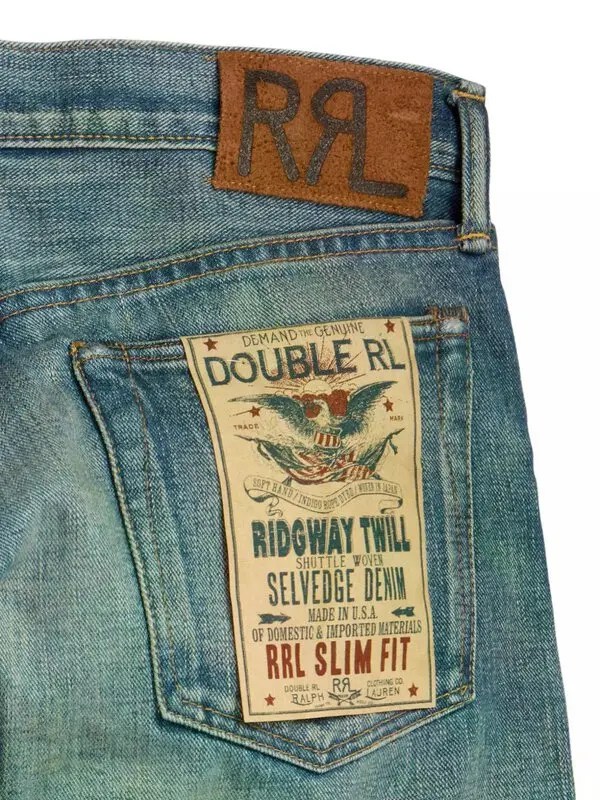 Ralph Lauren Ridgway Slim Fit Distressed Jeans