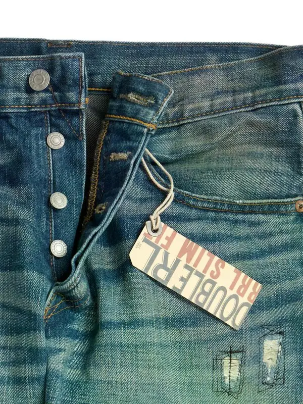 Ralph Lauren Ridgway Slim Fit Distressed Jeans