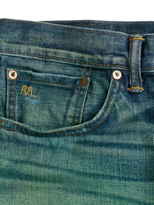 Ralph Lauren Ridgway Slim Fit Distressed Jeans