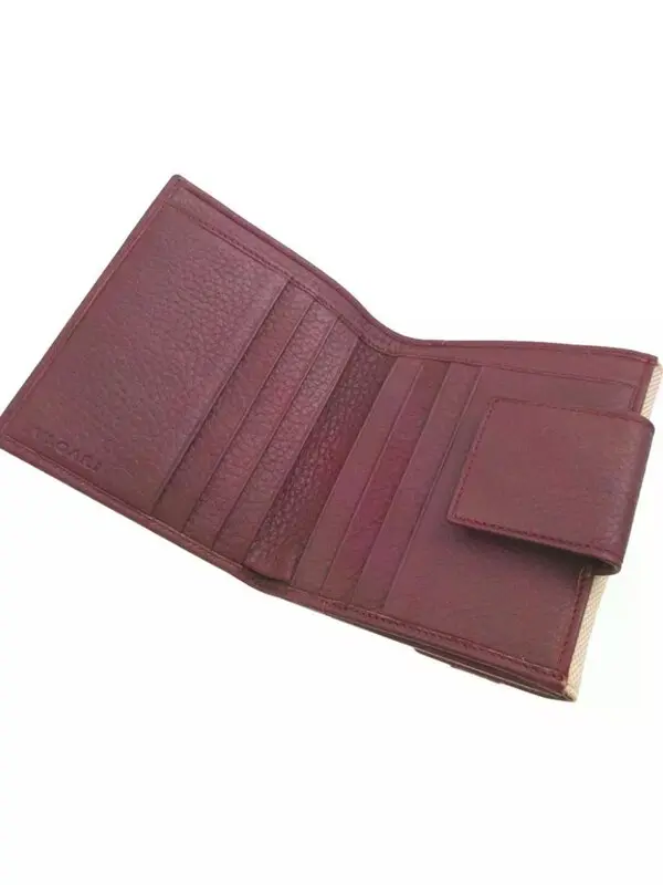 BVLGARI 1990-2000 Canvas Bifold Compact Wallet Small Wallets