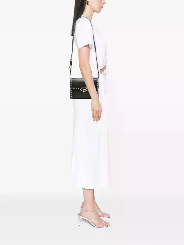 Valentino Garavani Small Leather Rockstud Flap Crossbody Bag