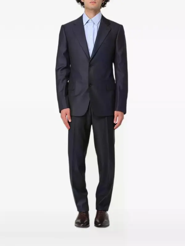 Emporio Armani Single-breasted Tailored Suit - Blue