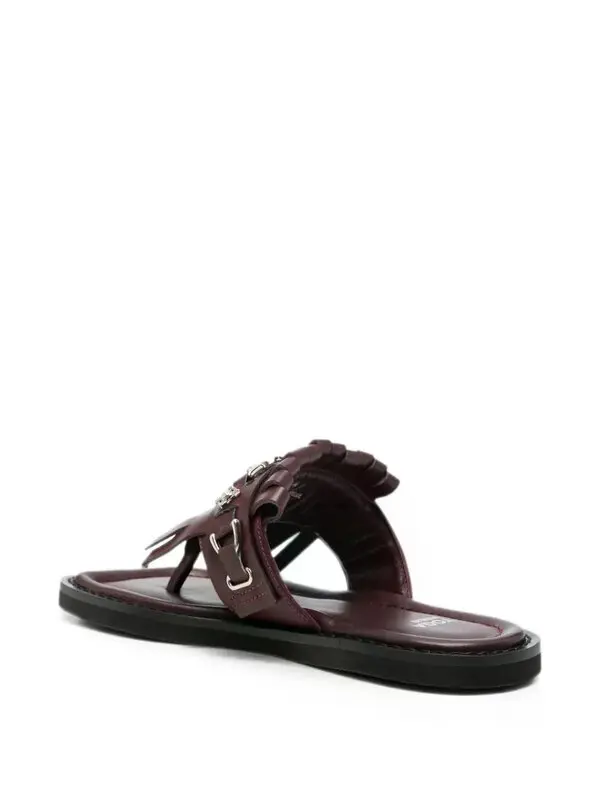 TOGA VIRILIS Fringed Detail Sandals