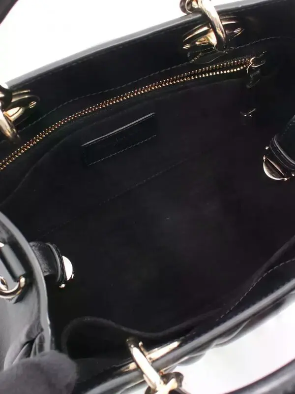 Dior Calfskin Cannage Lady 95.22 Bag - Black