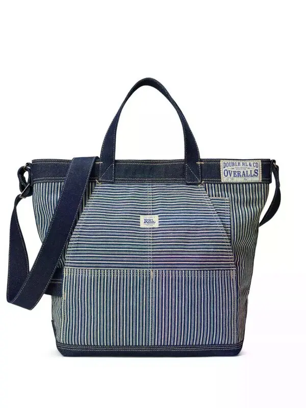 Ralph Lauren Piers Striped Tote Bag - Blue