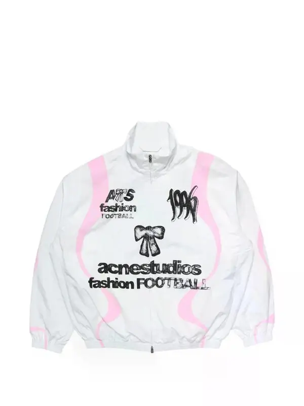 Acne Studios Technical Jacket With Seasonal Print - White