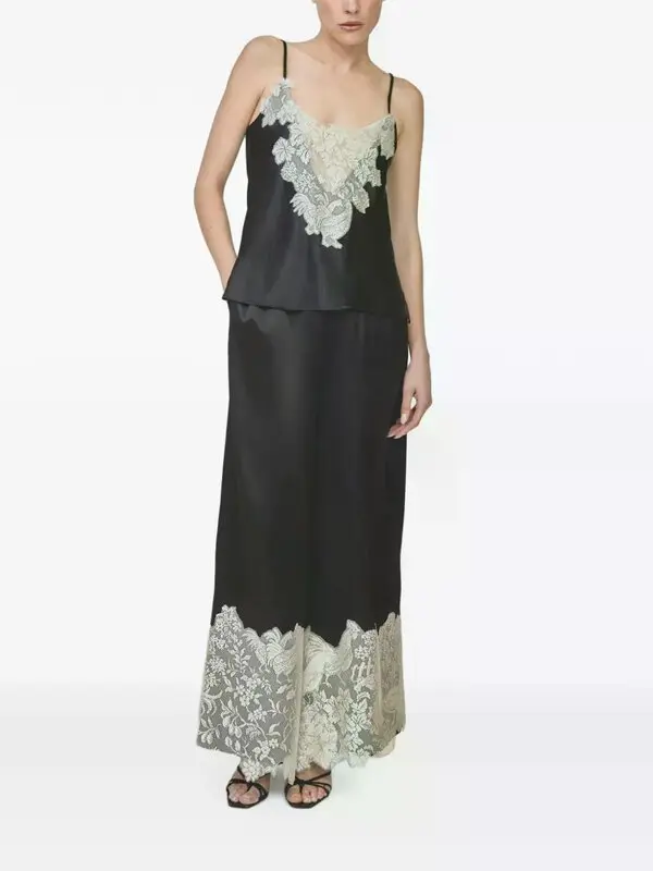 Rosie Assoulin Lace Trimmed V-neck Tank Top