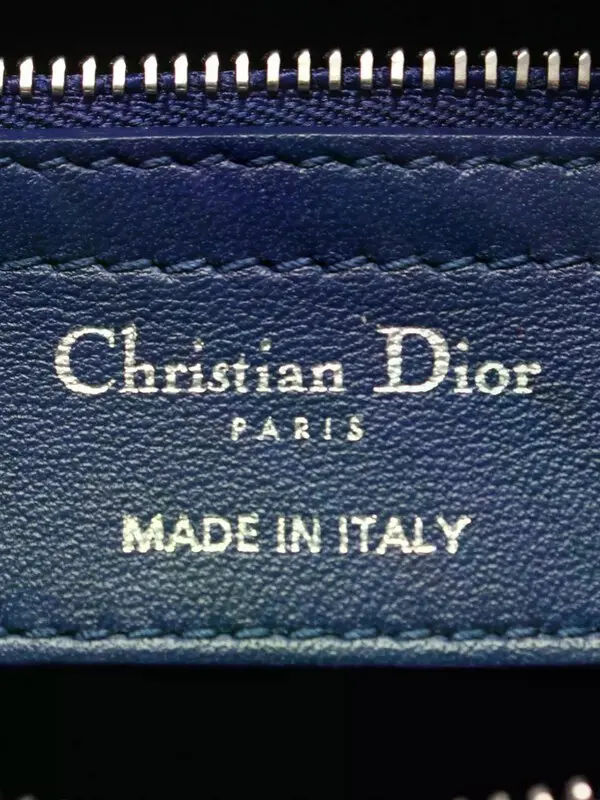 Dior Lambskin Cannage Lady Satchel - Blue