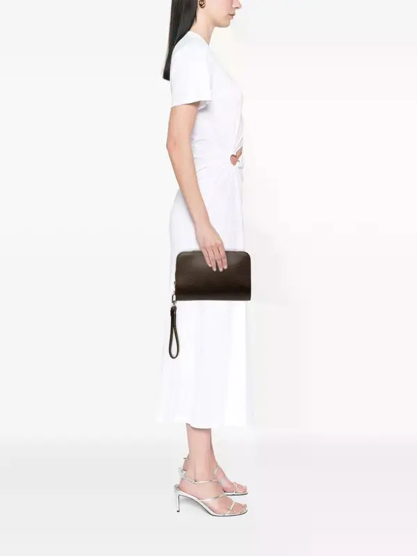 LOUIS VUITTON 2004 Taiga Leather Pochette Baikal Clutch Bag - Brown