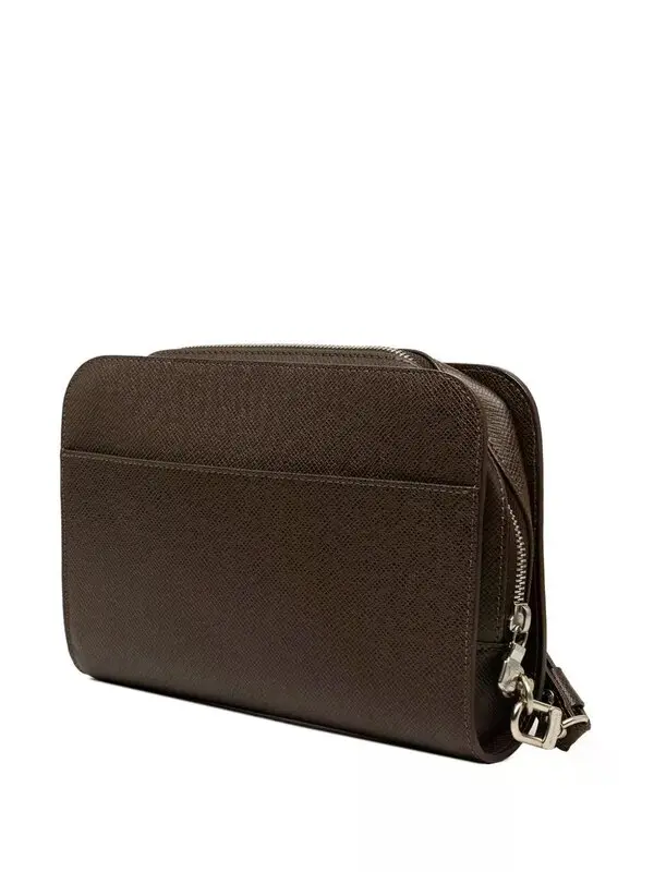LOUIS VUITTON 2004 Taiga Leather Pochette Baikal Clutch Bag